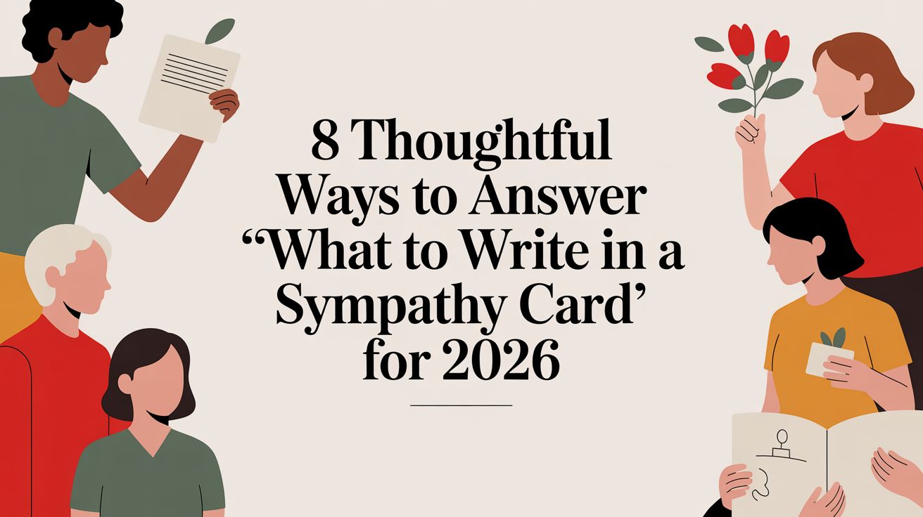 8 Thoughtful Ways to Answer 'What to Write in a Sympathy Card' for 202 ...