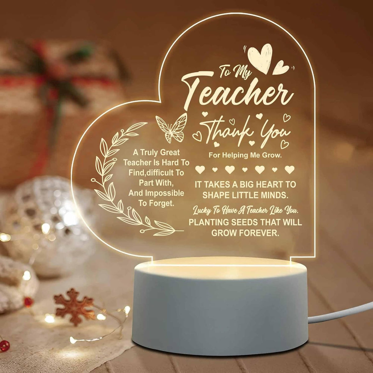 Buy Teacher Appreciation Night Light in Canada FOR Christmas, Birthday ...